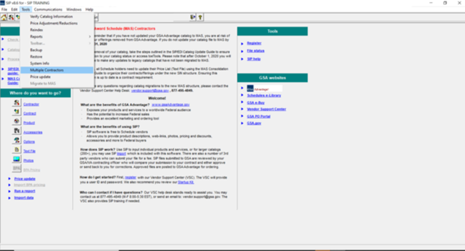 Schedule Input Program (SIP) Training for GSA Contractors