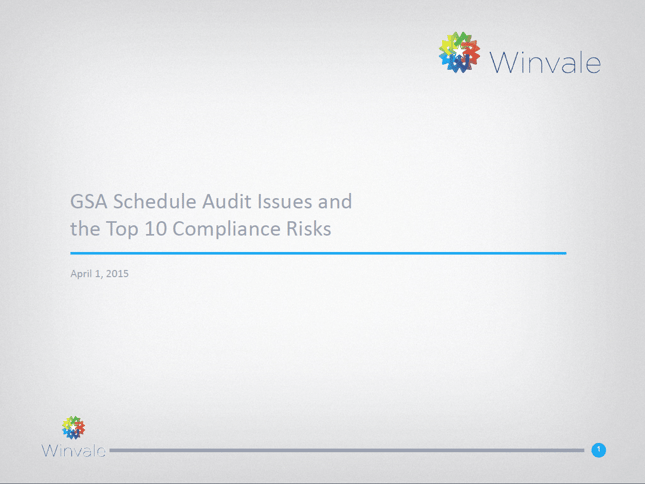 GSA Schedule Audit Issues and the Top 10 Compliance Risks