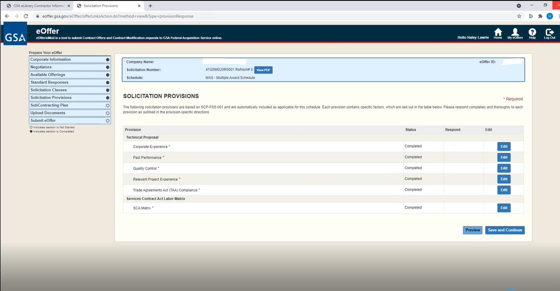 A Walkthrough of GSA eOffer