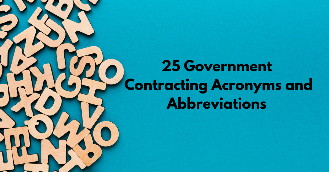 25 Government Contracting Acronyms and Abbreviations